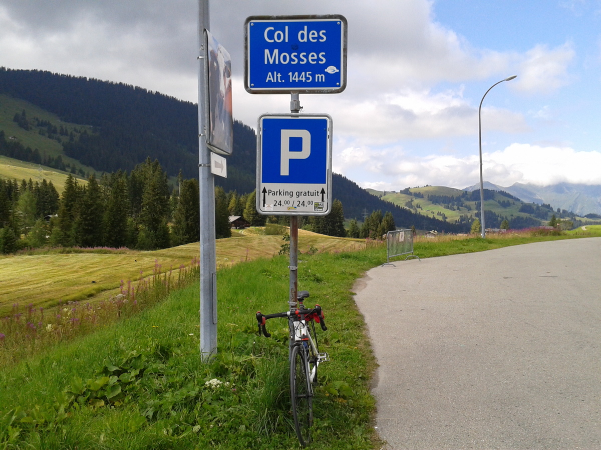 Col des Mosses depuis Aigle : 1445m